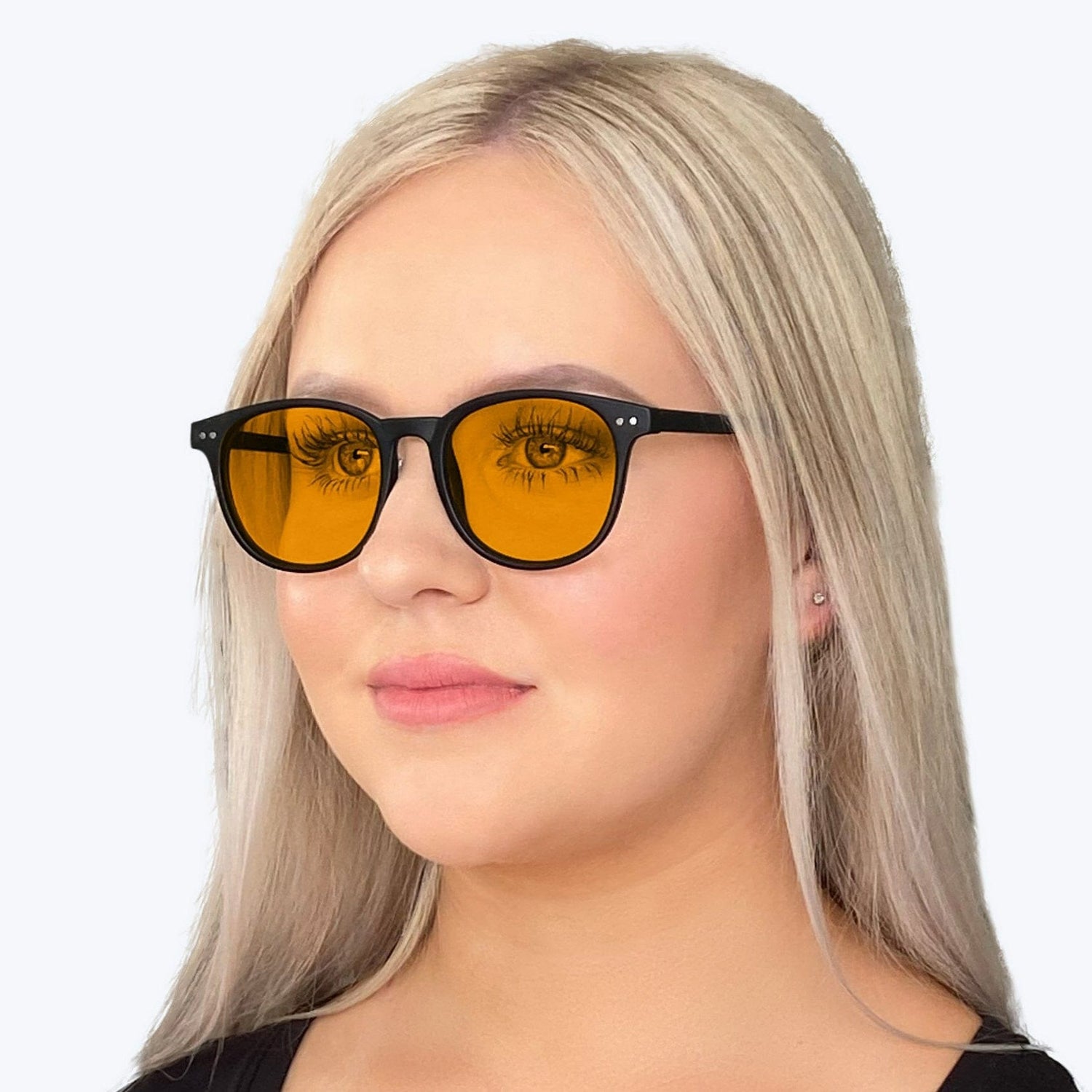 Billie Blue Light Blocking Glasses Black | BlockBlueLight