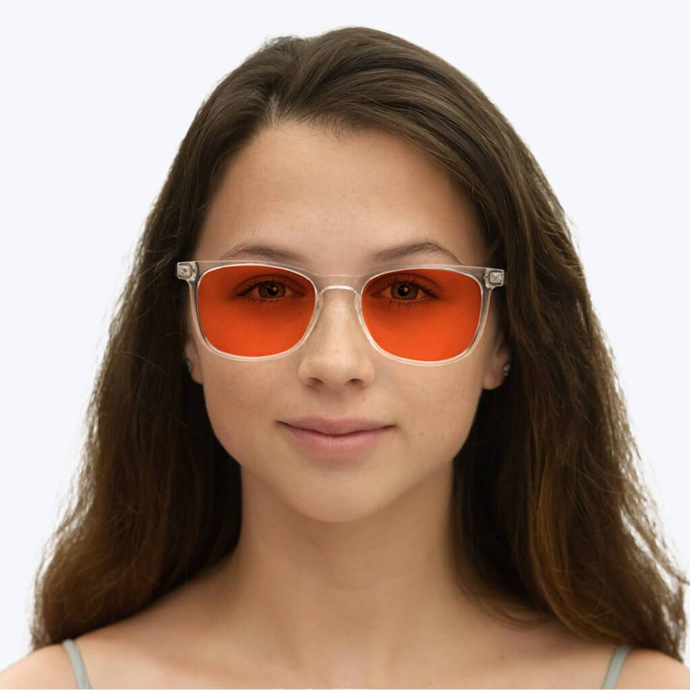 Nightfall Taylor Blue Blocking Glasses - Crystal - Readers
