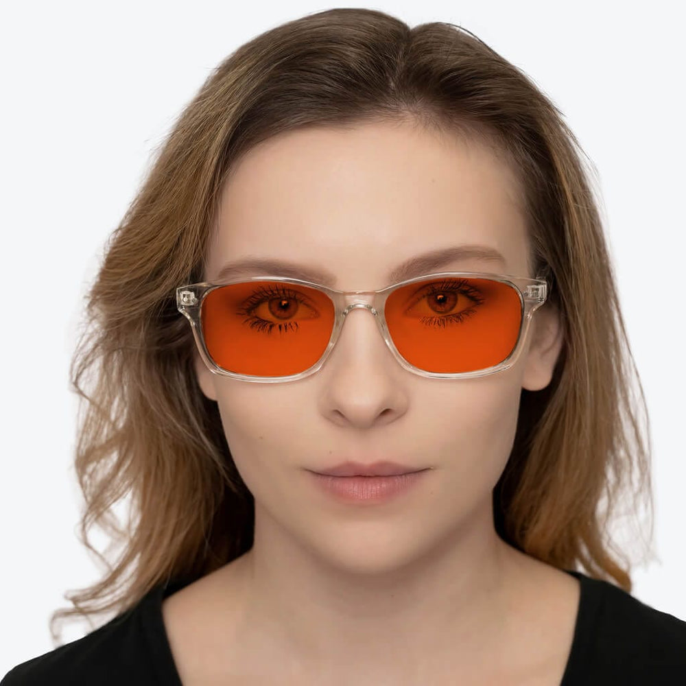Wayfarer Blue And Green Light Blocking Glasses Crystal Blockbluelight