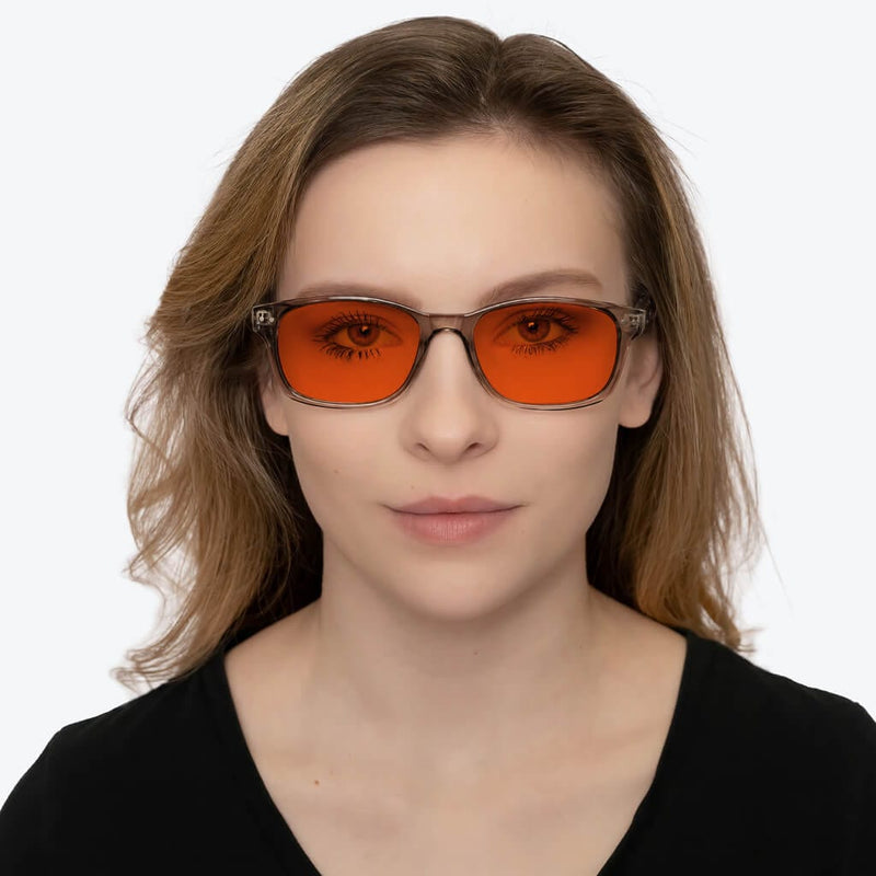 Lucent Blue & Green Light Blocking Glasses Grey | BlockBlueLight