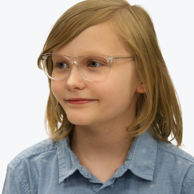 Kids Blue Light Day Glasses - Crystal | BlockBlueLight