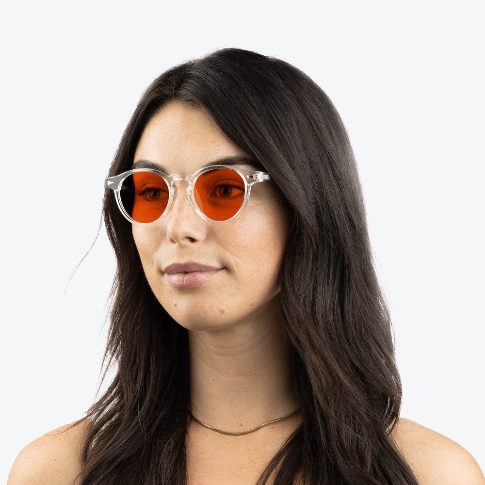 NightFall Oscar Blue Blocking Glasses - Crystal | BlockBlueLight
