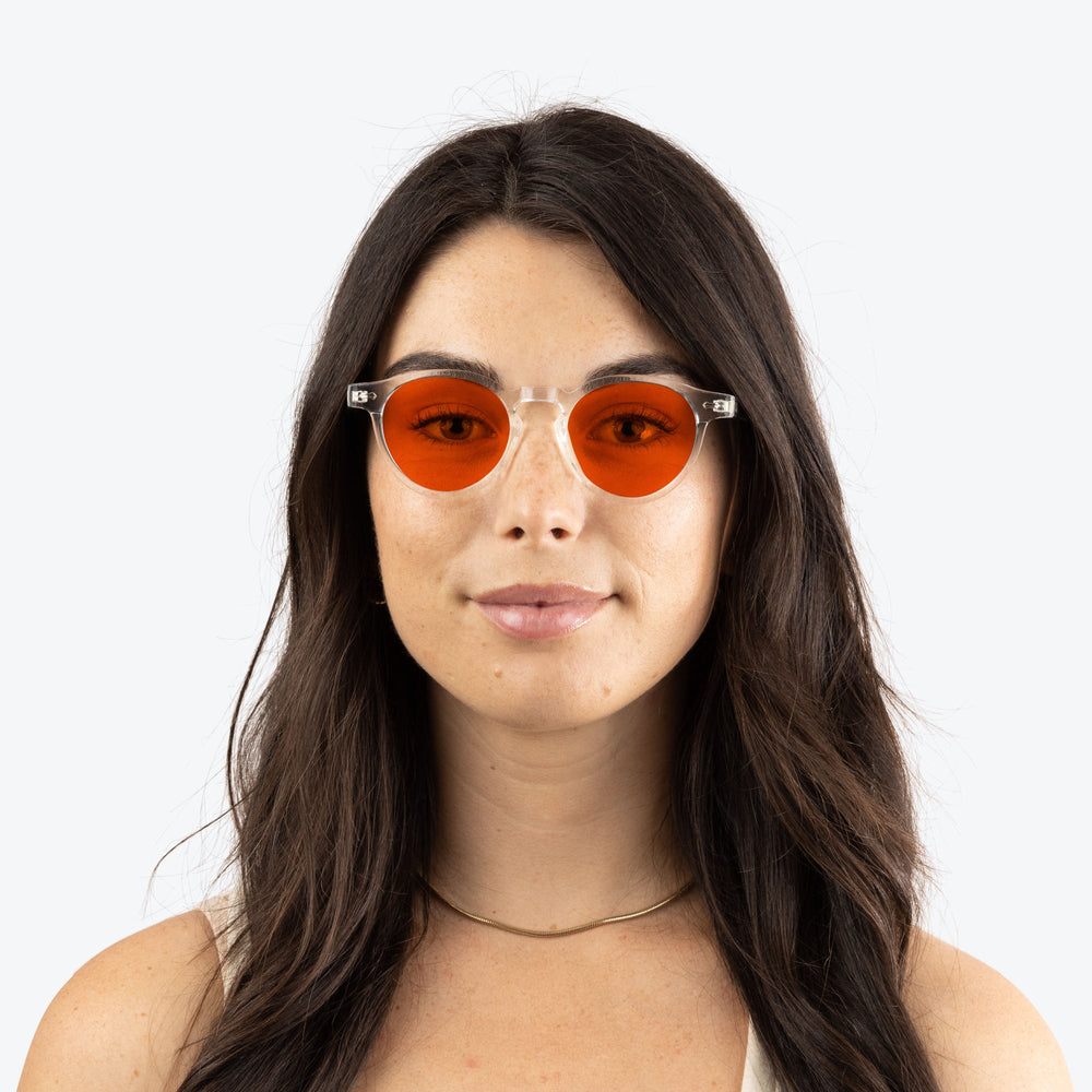 NightFall Oscar Blue Blocking Glasses - Crystal | BlockBlueLight